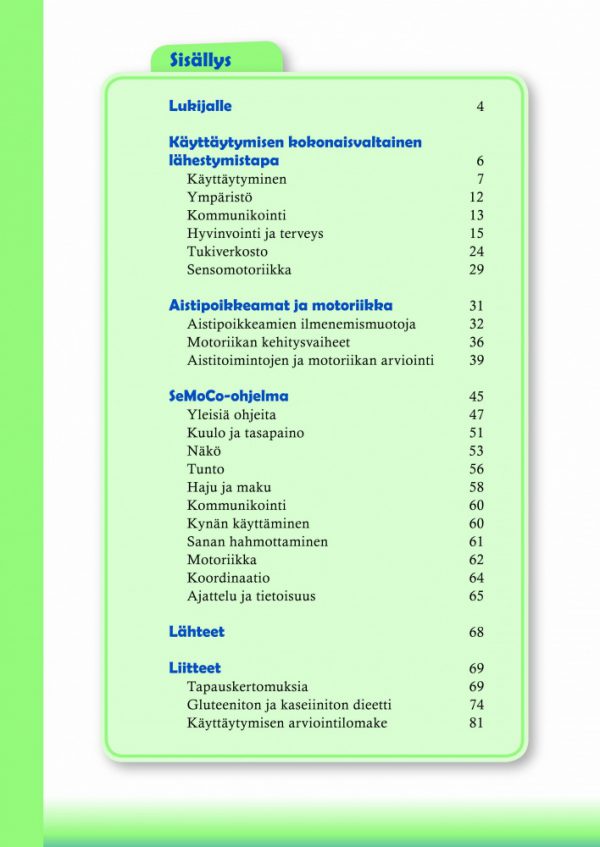 Apua arkeen ja aistihäiriöihin - Opike