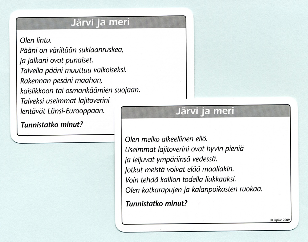 Opin luonnosta: Järvi ja meri - Opike